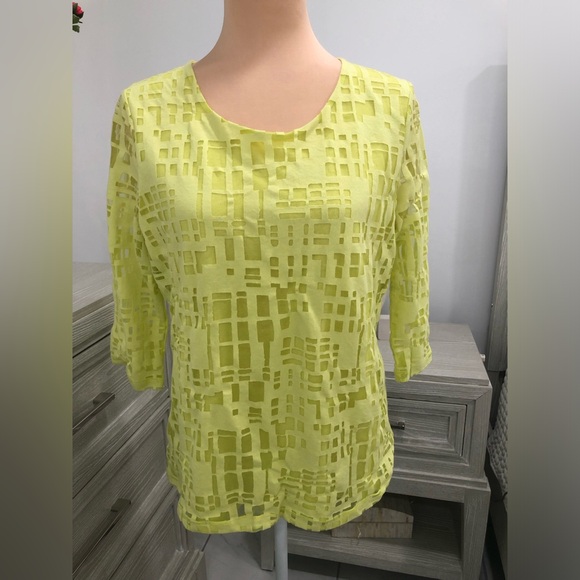 Coconut Rou | Tops | Vibrant Yellow Boxy Blouse With Long Sleeves ...